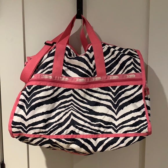 Lesportsac | Bags | Le Sport Sac Zebra Overnight Bag | Poshmark